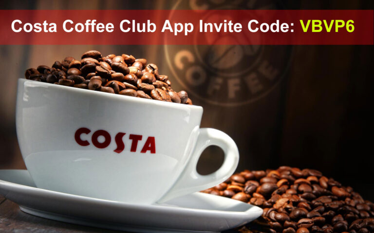 Costa Coffee FREE - Use Costa Coffee Invite code: VBVP6