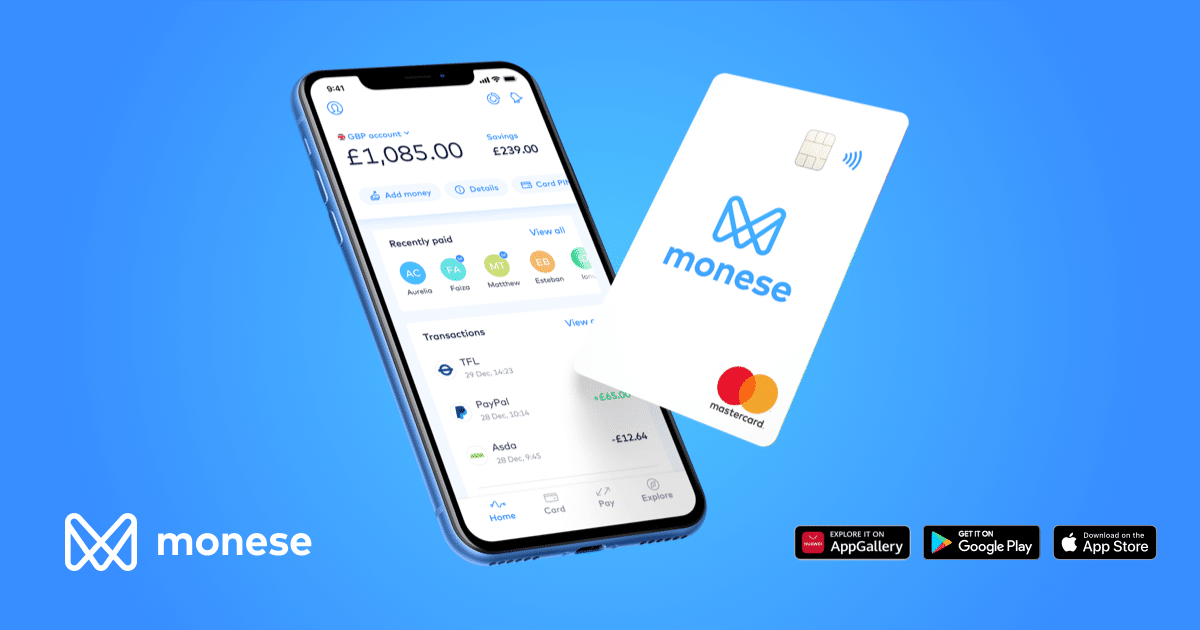 Monese Invite Code: ZAAKI607 - Get £30 FREE Cash
